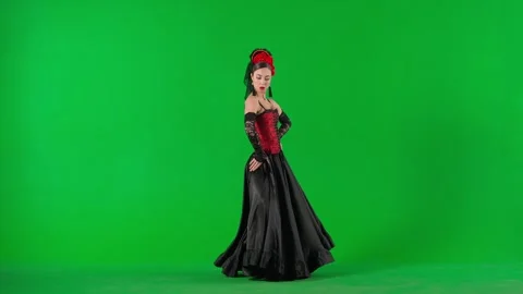 Woman dancer dancing on chroma key green... | Stock Video | Pond5