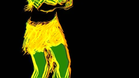 Woman Dancing Vj Loops Animation | Stock Video | Pond5