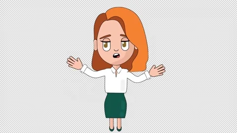 Woman Disappointed Animation Character T... | Stock Video | Pond5