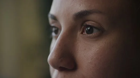 Woman Eyes Extreme Close Up, Side View F... | Stock Video | Pond5