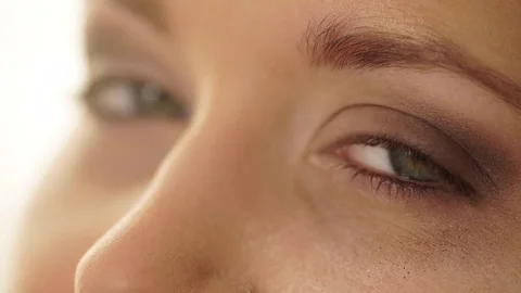 Woman face with eyes makeup stage 4K | Stock Video | Pond5
