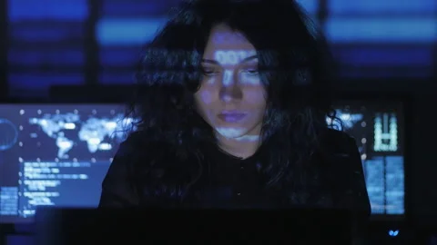 Hacker Working Stock Videos – Royalty-Free HD & 4K Videos