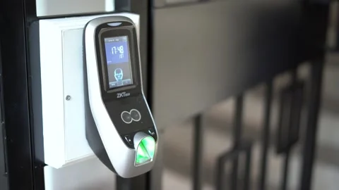 Woman Hand Finger Scan, Enter Building, ... | Stock Video | Pond5