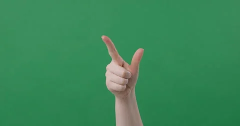 Woman hand pointing at camera gesture on... | Stock Video | Pond5
