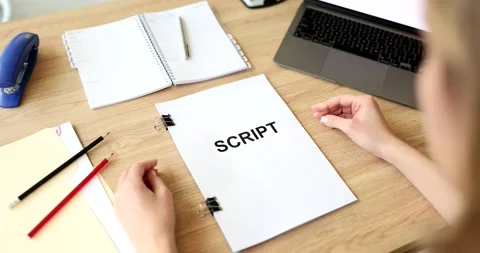 Person Script In Notepad Stock Videos – Royalty-Free HD & 4K Videos | Pond5