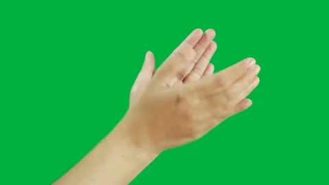 woman hands slow clapping, applause isol... | Stock Video | Pond5
