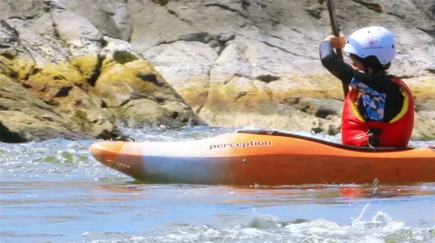 Woman Rafting Stock Footage ~ Royalty Free Stock Videos | Pond5