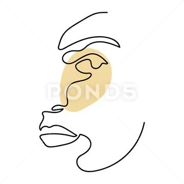 Woman line art vector design Stock Illustration #171325960