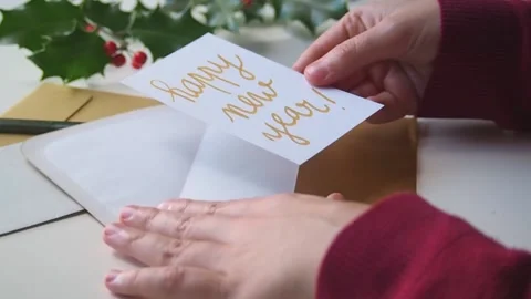 Holiday Card Opening Stock Videos – Royalty-Free HD & 4K Videos | Pond5