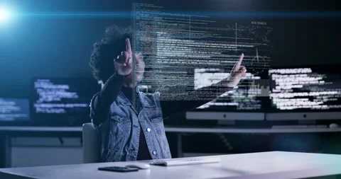 Hologram Dashboard Stock Footage ~ Royalty Free Stock Videos | Pond5