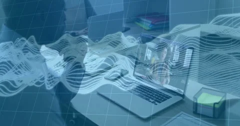 Woman reviewing notes and typing laptop ... | Stock Video | Pond5