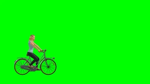 Bicycle Green Screen Stock Video Footage | Royalty Free Bicycle Green ...