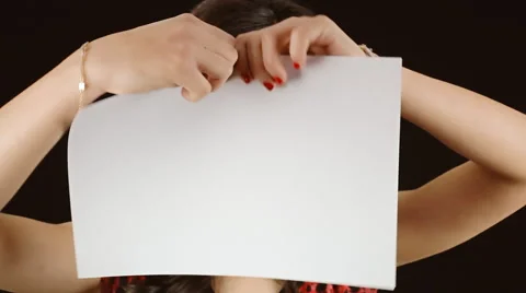 Woman Ripping Paper Stock Videos – Royalty-Free HD & 4K Videos | Pond5
