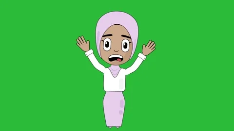Woman Scared Animation Character Talking... | Stock Video | Pond5