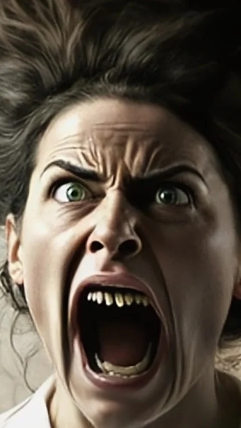 Woman Screaming In Horror