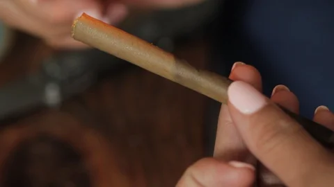 Girl Smoking Blunt Stock Videos – Royalty-Free HD & 4K Videos