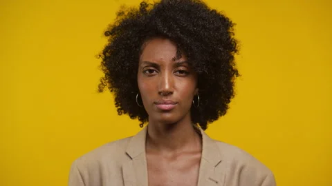 Woman Shaking Head in Disapproval Agains... | Stock Video | Pond5