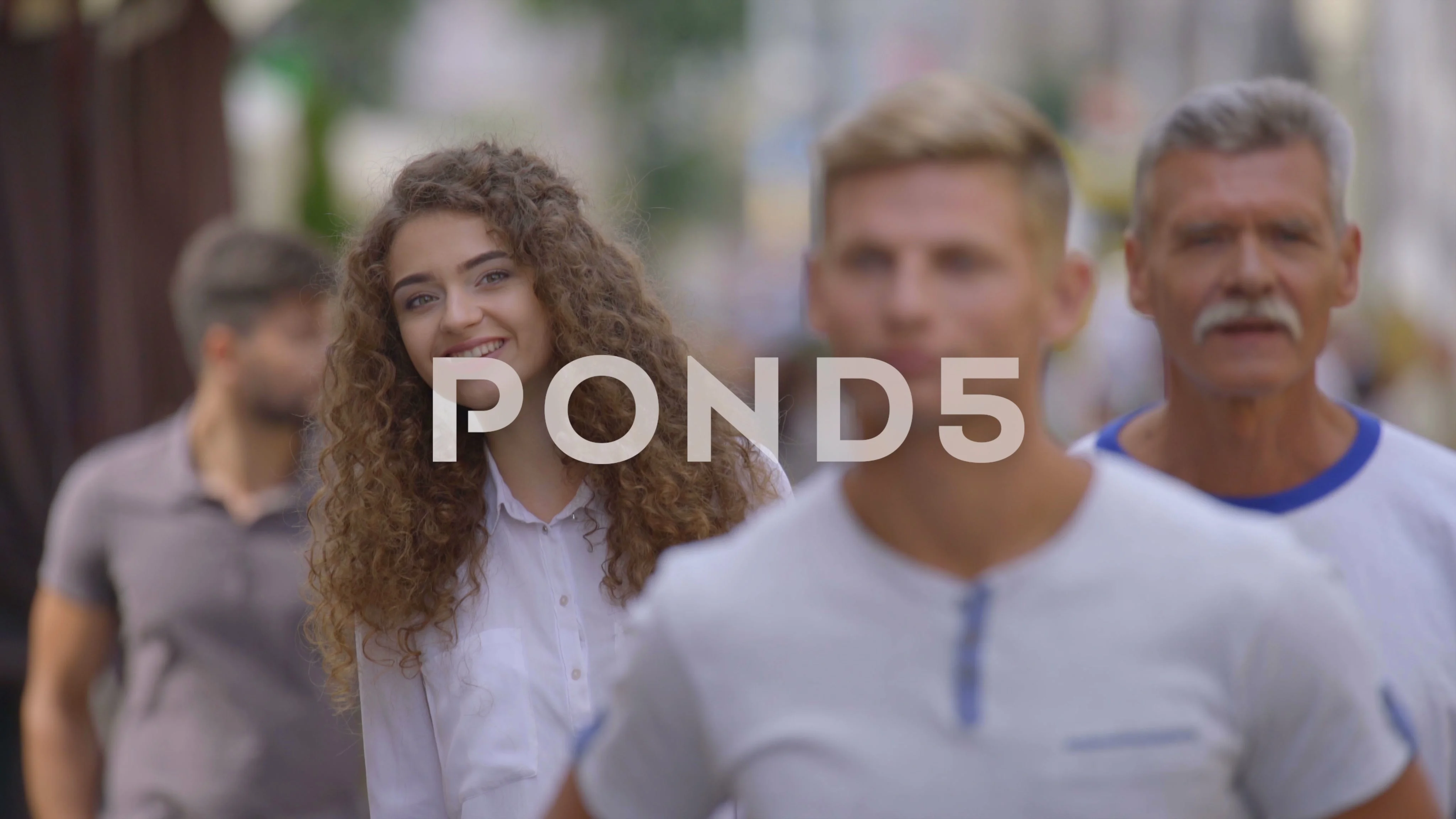 Woman Stand Out In A Crowd