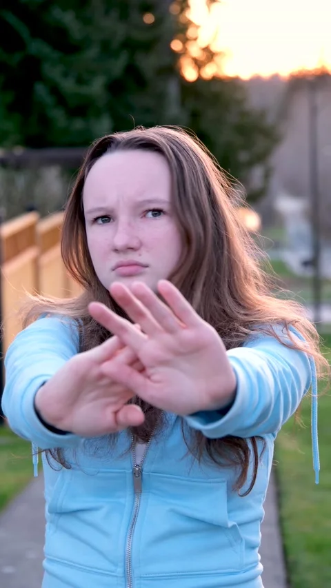 woman stretches hand forward with open p... | Stock Video | Pond5