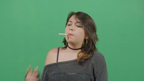 Cigarette Mouth Woman Stock Videos – Royalty-Free HD & 4K Videos | Pond5