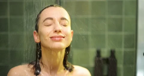 Woman Taking Showers Stock Videos – Royalty-Free HD & 4K Videos