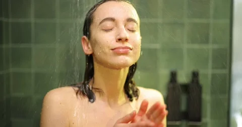 Woman Taking Showers Stock Videos – Royalty-Free HD & 4K Videos