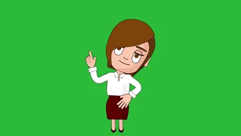 Woman Thinking Animation Character Talki... | Stock Video | Pond5
