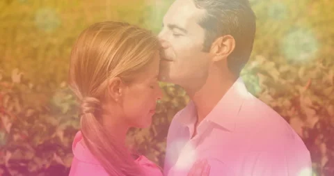 woman tilting head initiating man touchi... | Stock Video | Pond5