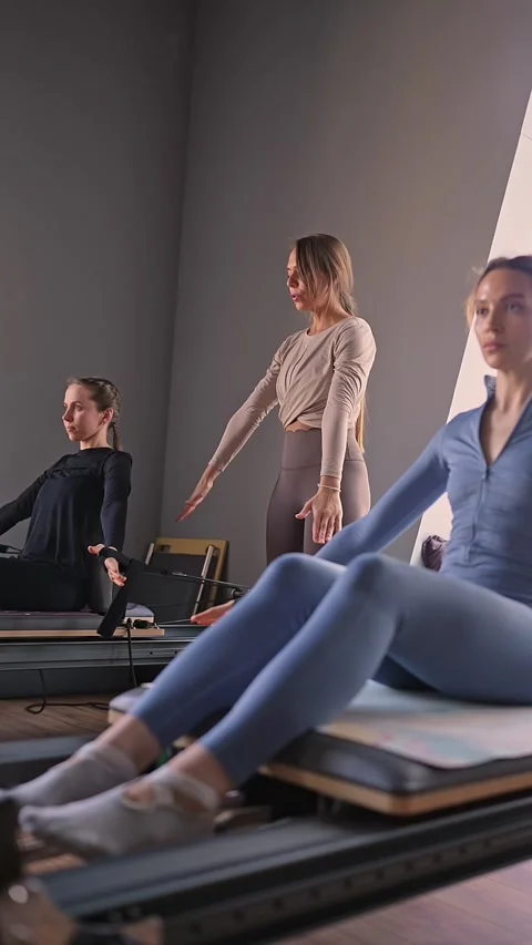 Pilates Reformer Training Stock Videos – Royalty-Free HD & 4K Videos