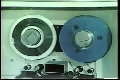 Woman transcribing recorded data in 1970... | Stock Video | Pond5