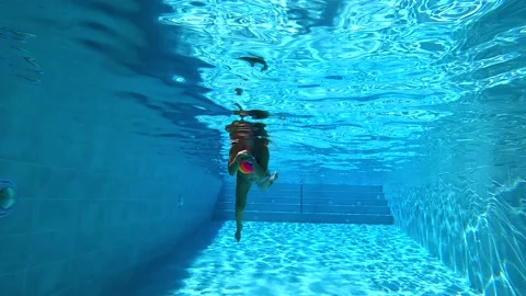 Bikini Underwater Pool Stock Video Footage | Royalty Free Bikini ...