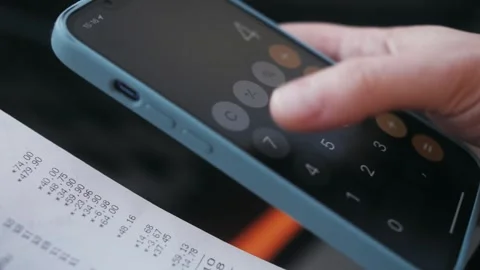 Calculate Phone Stock Footage ~ Royalty Free Stock Videos | Pond5