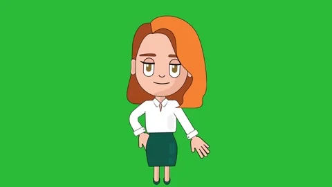 Woman Waiting Animation Character Talkin... | Stock Video | Pond5