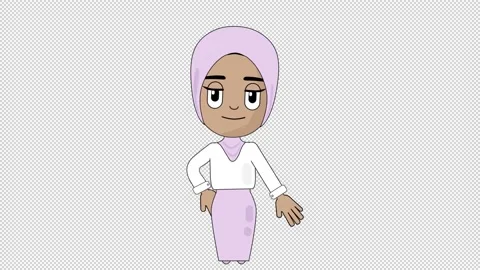 Woman Waiting Animation Character Talkin... | Stock Video | Pond5