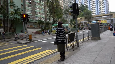 Woman Waiting Traffic Light Stock Videos – Royalty-Free HD & 4K Videos