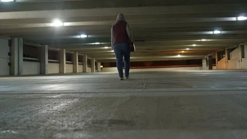 Woman Walking In Parking Garage Stock Videos – Royalty-Free HD & 4K Videos