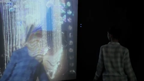 Woman waving arms and dancing in front o... | Stock Video | Pond5