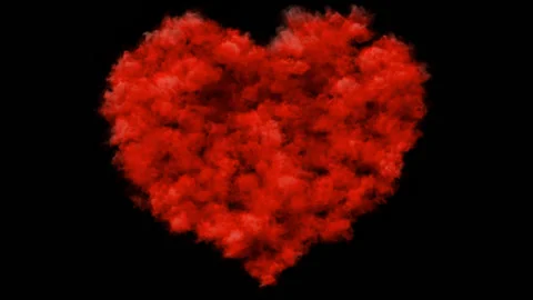 woman’s day smoke heart animation png ... | Stock Video | Pond5