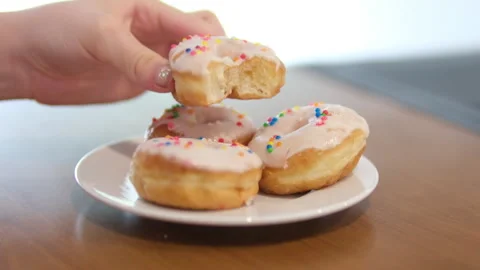 Donut Plate Stock Videos – Royalty-Free HD & 4K Videos | Pond5