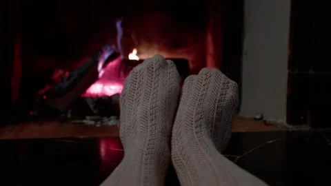 Woman's legs in pantyhose getting warm f... | Stock Video | Pond5