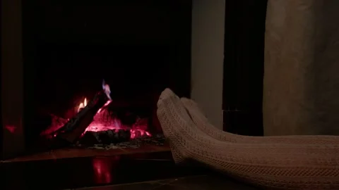 Woman's legs in tights getting warm from... | Stock Video | Pond5