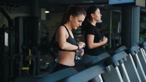 Women with slim body shapes in sportive ... | Stock Video | Pond5