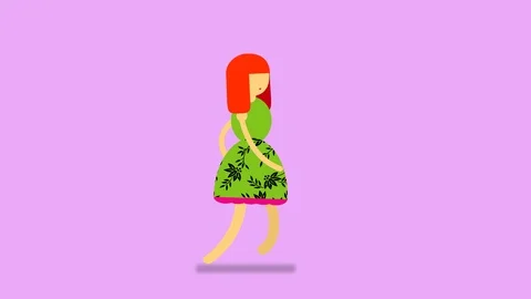 Women Walking Animation with Transparent... | Stock Video | Pond5