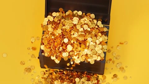 Golden Treasure Stock Footage ~ Royalty Free Stock Videos | Pond5