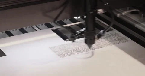 Wood engraving laser burning machine, in... | Stock Video | Pond5