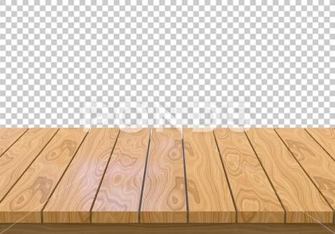 Wood table top isolated on transparent background - PSD Template ~ PSD ...