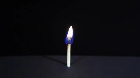 wooden matches fire flame dark backgroun... | Stock Video | Pond5