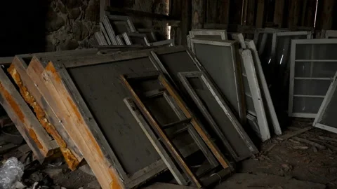 The wooden rails of windows inside the s... | Stock Video | Pond5
