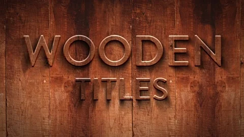 After Effects Template: Wooden Titles #146835307 | Pond5