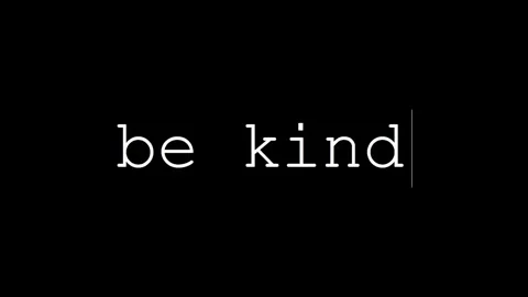 The Word 'BE KIND' Writing Animation on ... | Stock Video | Pond5